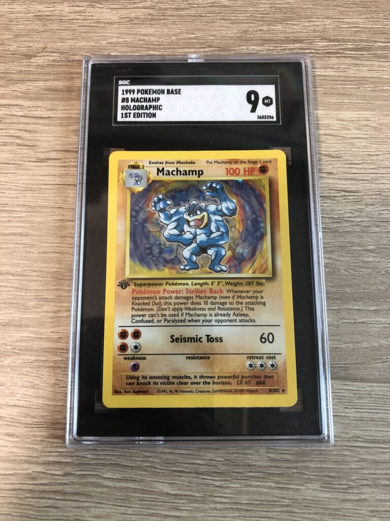 1st edition Machamp unlimited SGC 9 – Collector Heuson